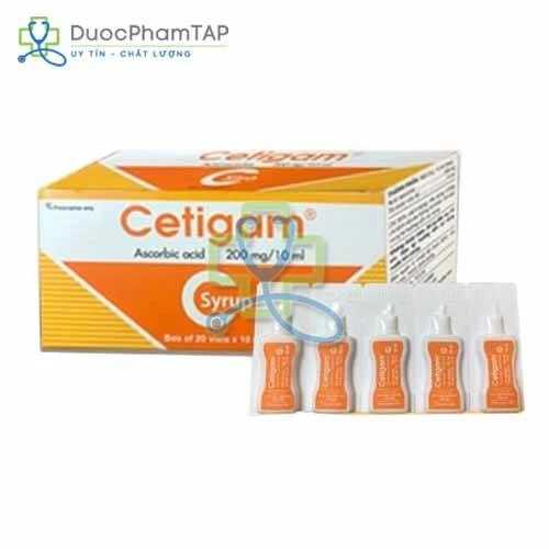 Cetigam 200mg - Thuốc bổ sung vitamin C giúp tăng đề kháng