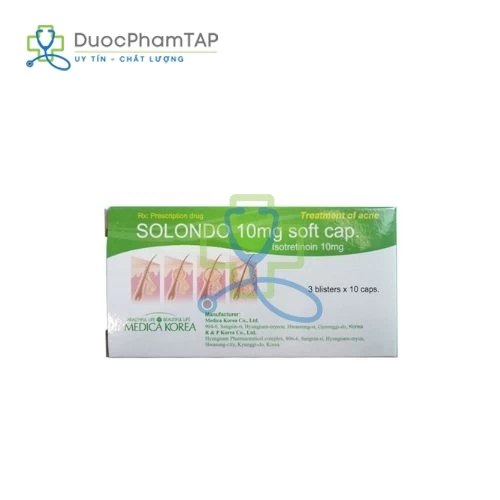 Solondo 10mg - Thuốc điều trị mụn trứng cá nặng