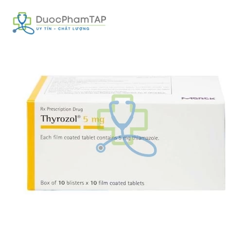 Thyrozol 5mg - Thuốc điều trị cường giáp và bệnh basedow