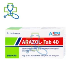 Arazol-Tab 40 - Thuốc điều trị trào ngược dạ dày thực quản